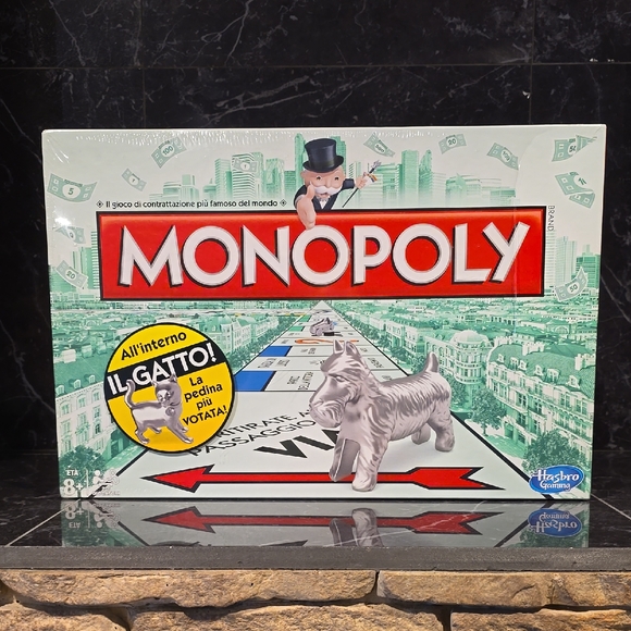 Hasbro | Games | Hasbro Italian Monopoly With Cat Token | Poshmark